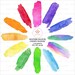 Clipart Watercolor Strokes Banners. Digital Hand Painted Strokes ...