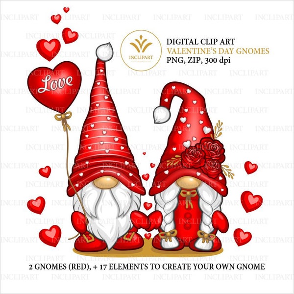 Gnome Valentine Png - Etsy