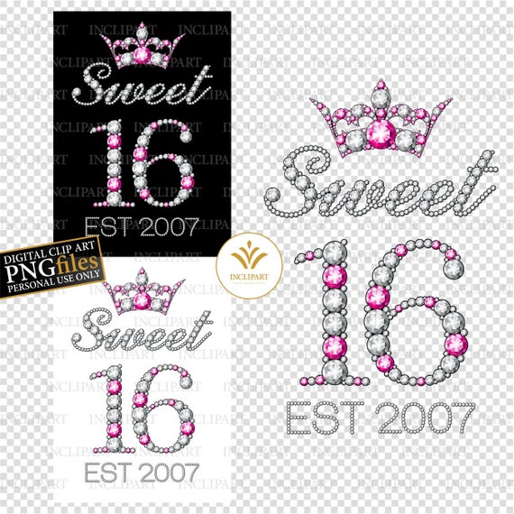 Sweet 16 Crown Clip Art