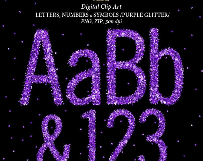 Popular Glitter Letters and Numbers, Glitter Alphabet Bundle, Glitter ...