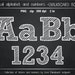 Chalkboard Alphabet Bold Clip Art. Chalk Letters & Numbers | Etsy