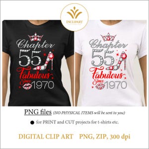 Chapter 50, Fabulous Since 1975, Digital Download in PNG File Format. 50th Birthday Digital ...