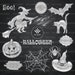 Halloween Chalkboard Clip Art. Hand Drawn Chalkboard Halloween Clipart ...