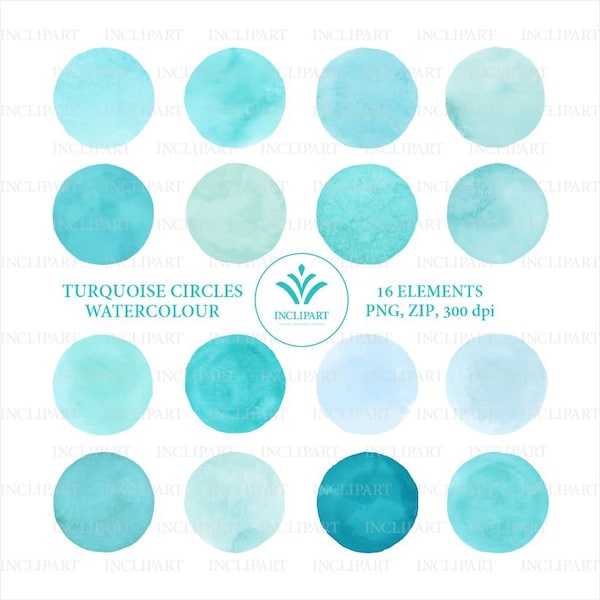 Watercolor Circles - Etsy
