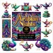 Arabian Nights, Aladdin Lamp, Peacock Digital Clip Art PNG File Fomat ...