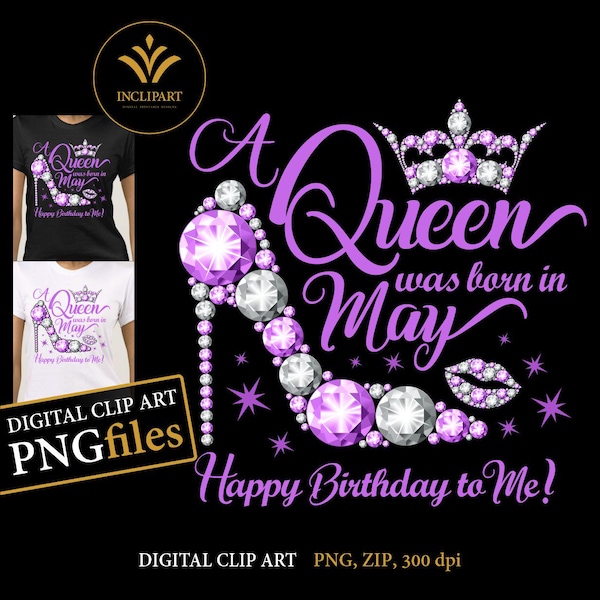 May Birthday Clipart - Etsy