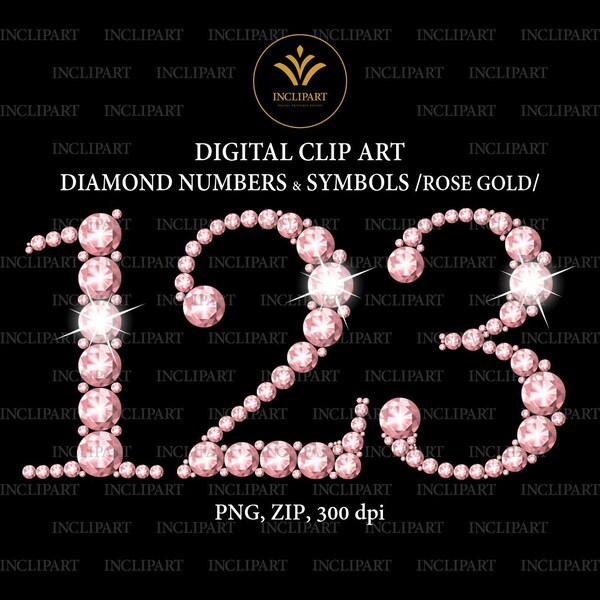 Numbers Clip Art - Etsy