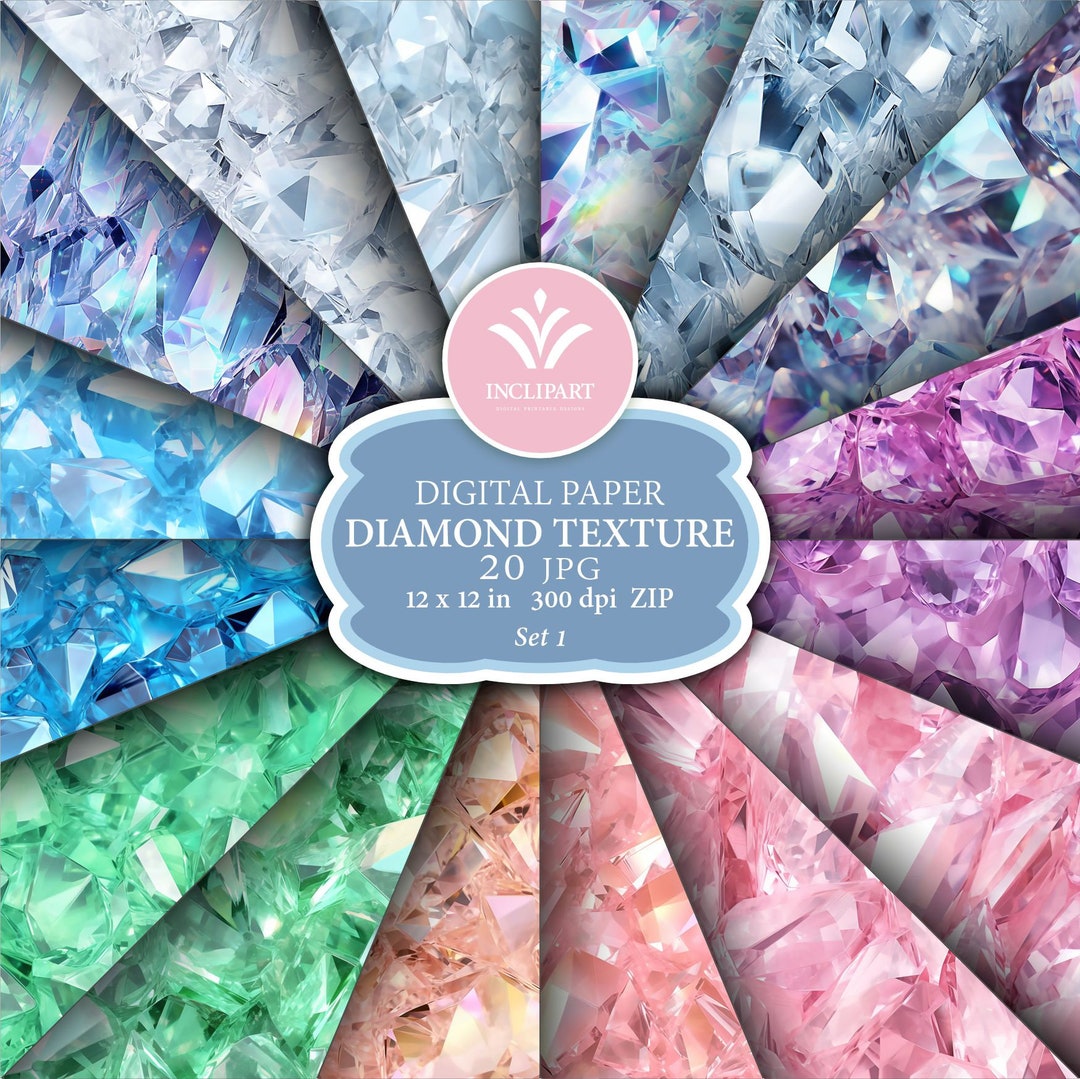 Diamond Texture Digital Paper, Backgrounds Clipart JPG File Format ...