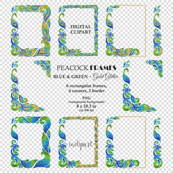 Peacock Corner Border