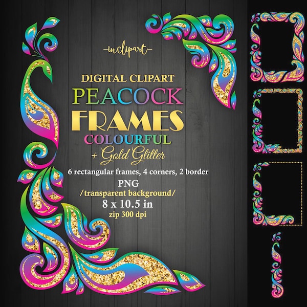 Colorful Peacock Png - Etsy