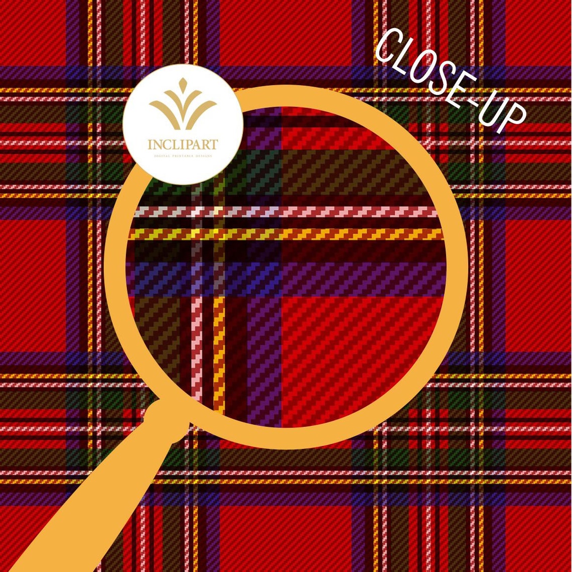 Tartan Digital Paper Clipart. Seamless Background Digital - Etsy