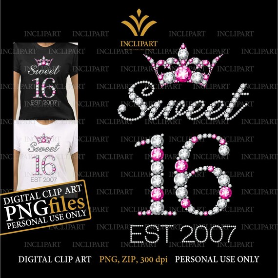 Sweet 16 Crown Clip Art