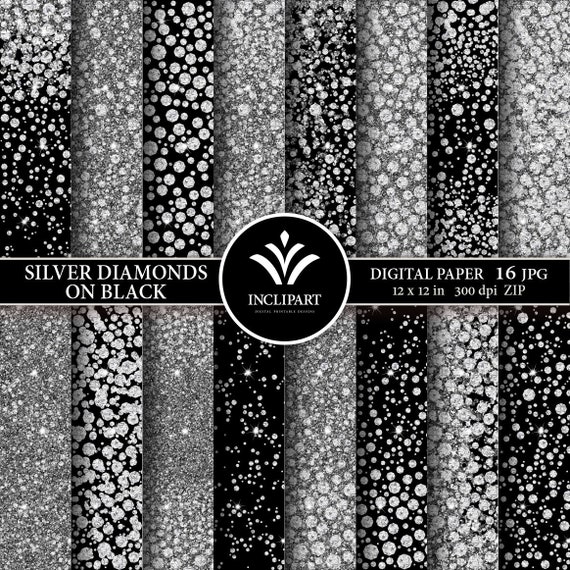 Silver Rhinestone Background