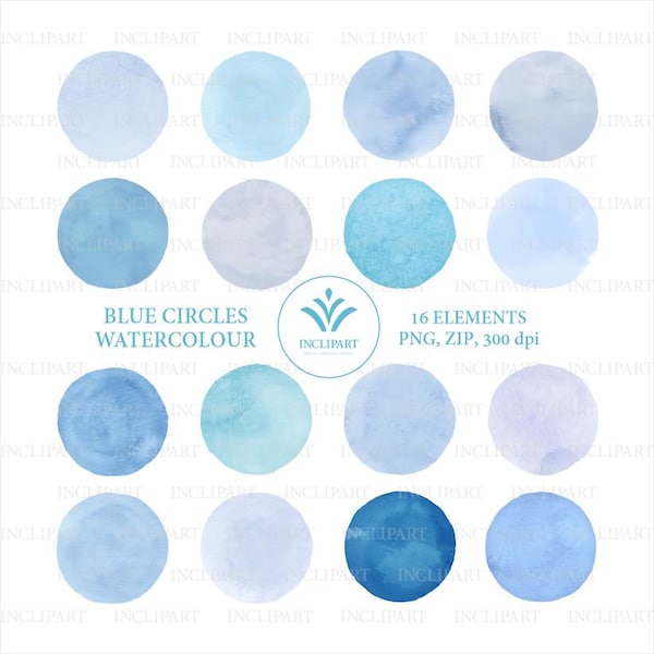 Watercolor Circles - Etsy