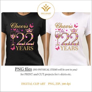 Cheers to 25 Years, Digital Clip Art PNG, JPG File Formats. 25th ...