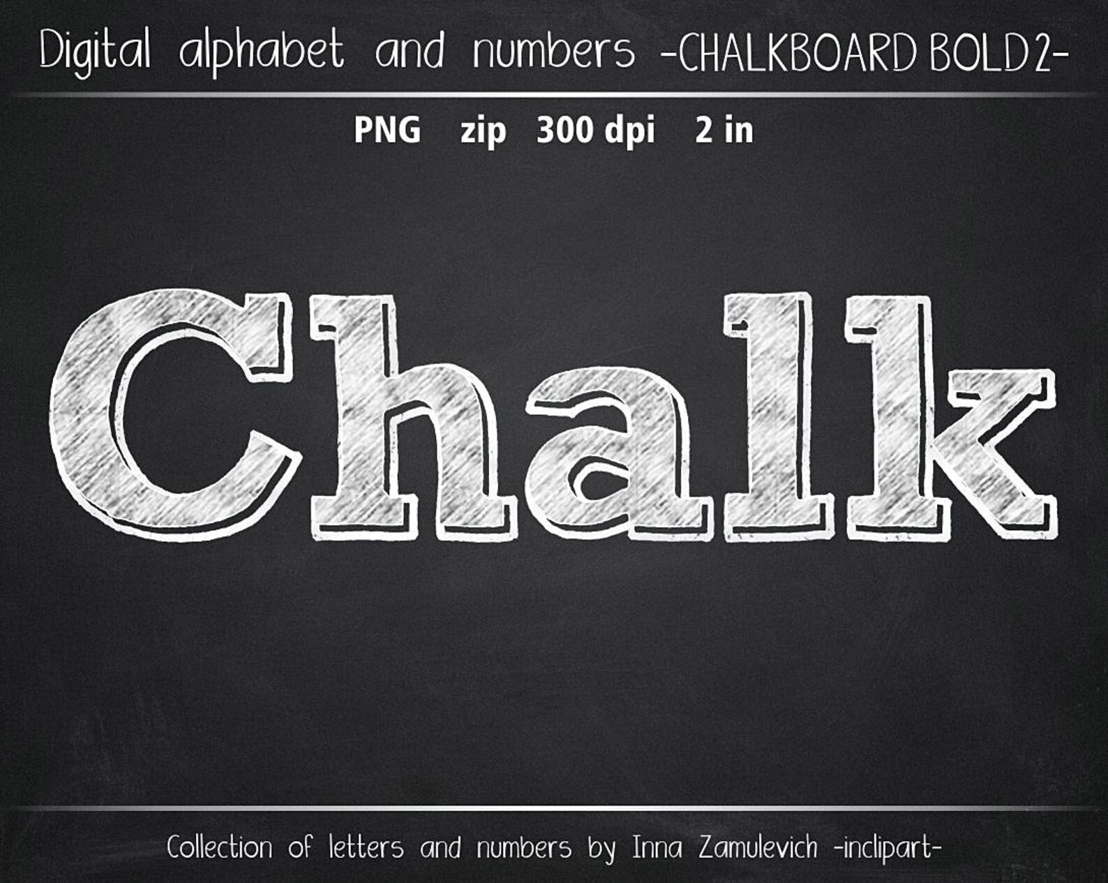 Chalk Numbers, Letters & Symbols Clip Art. Chalkboard Alphabet Bold ...