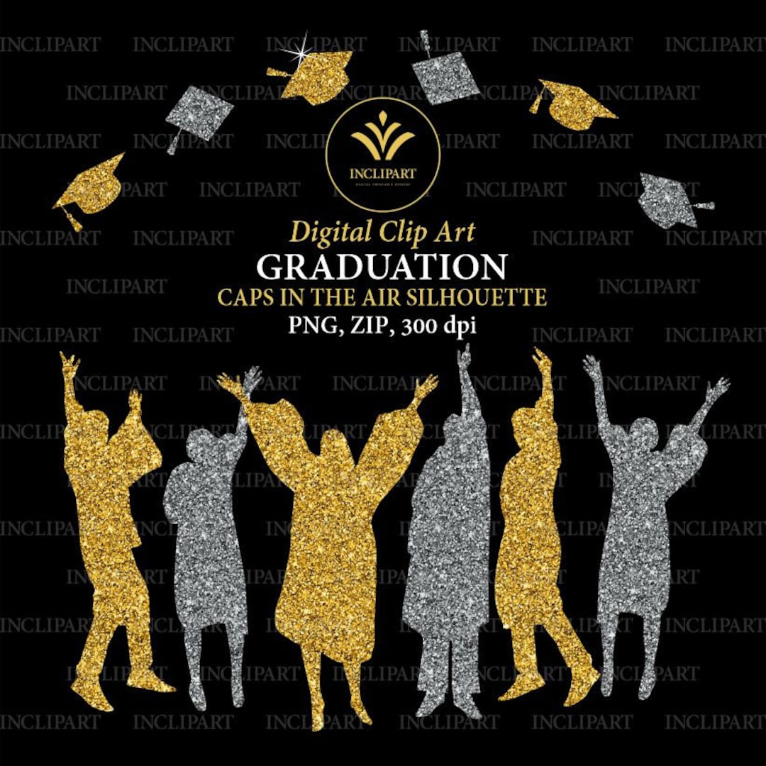 Graduation Caps Clip Art In The Air Graduation Caps Air Stock