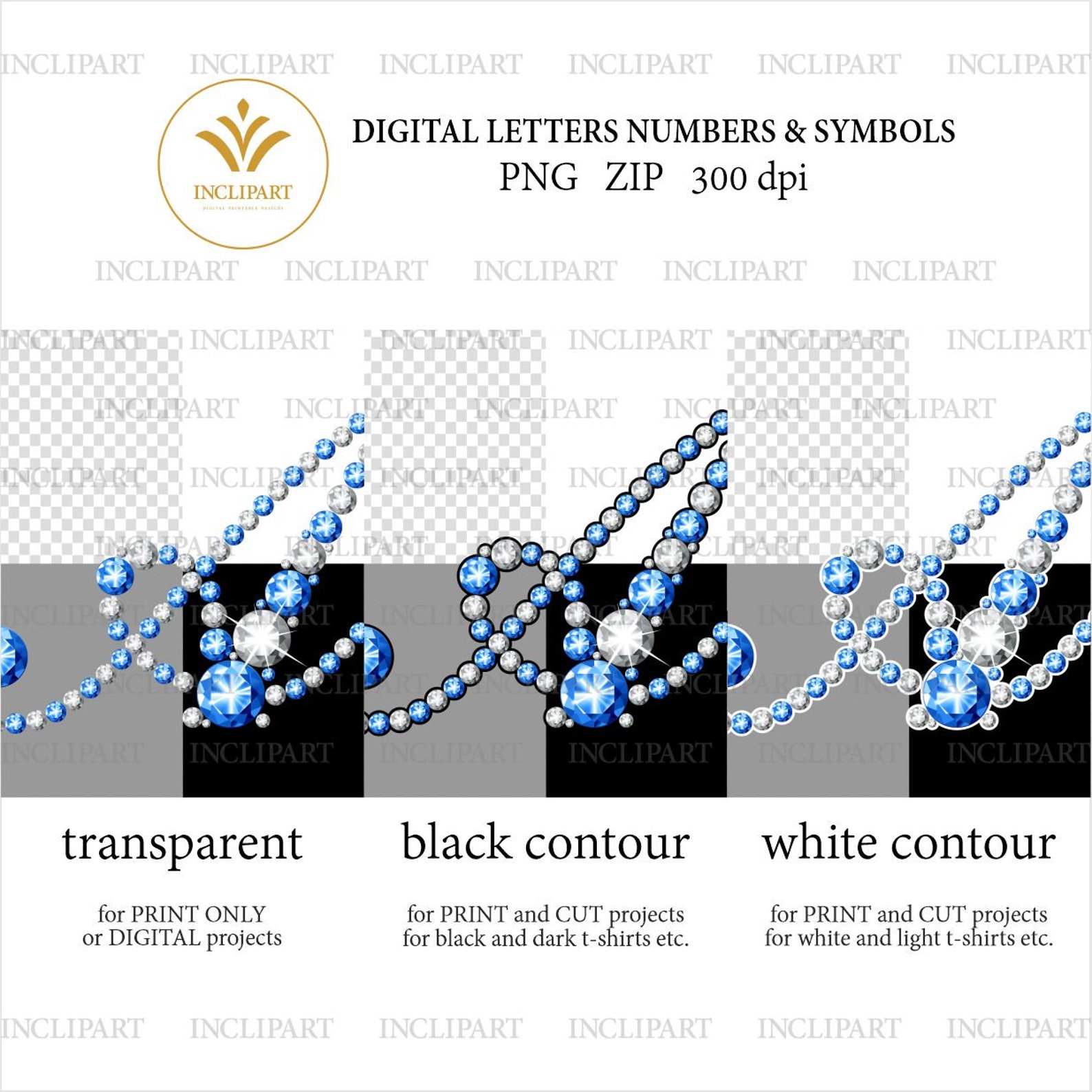 Diamond Alphabet Script PNG. Digital Letters Numbers Symbols - Etsy