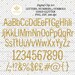 Gold Glitter Letters, Numbers, Symbols PNG Files Digital Clip Art ...