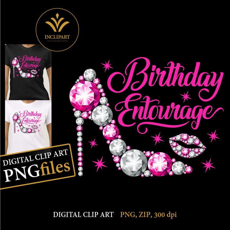 Birthday Entourage - Etsy