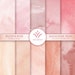 Blush & Rose Watercolour Digital Paper Clip Art. Set of 10 JPG ...