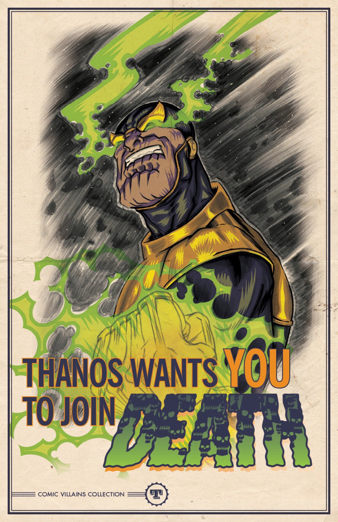Thanos Propaganda Poster - Etsy