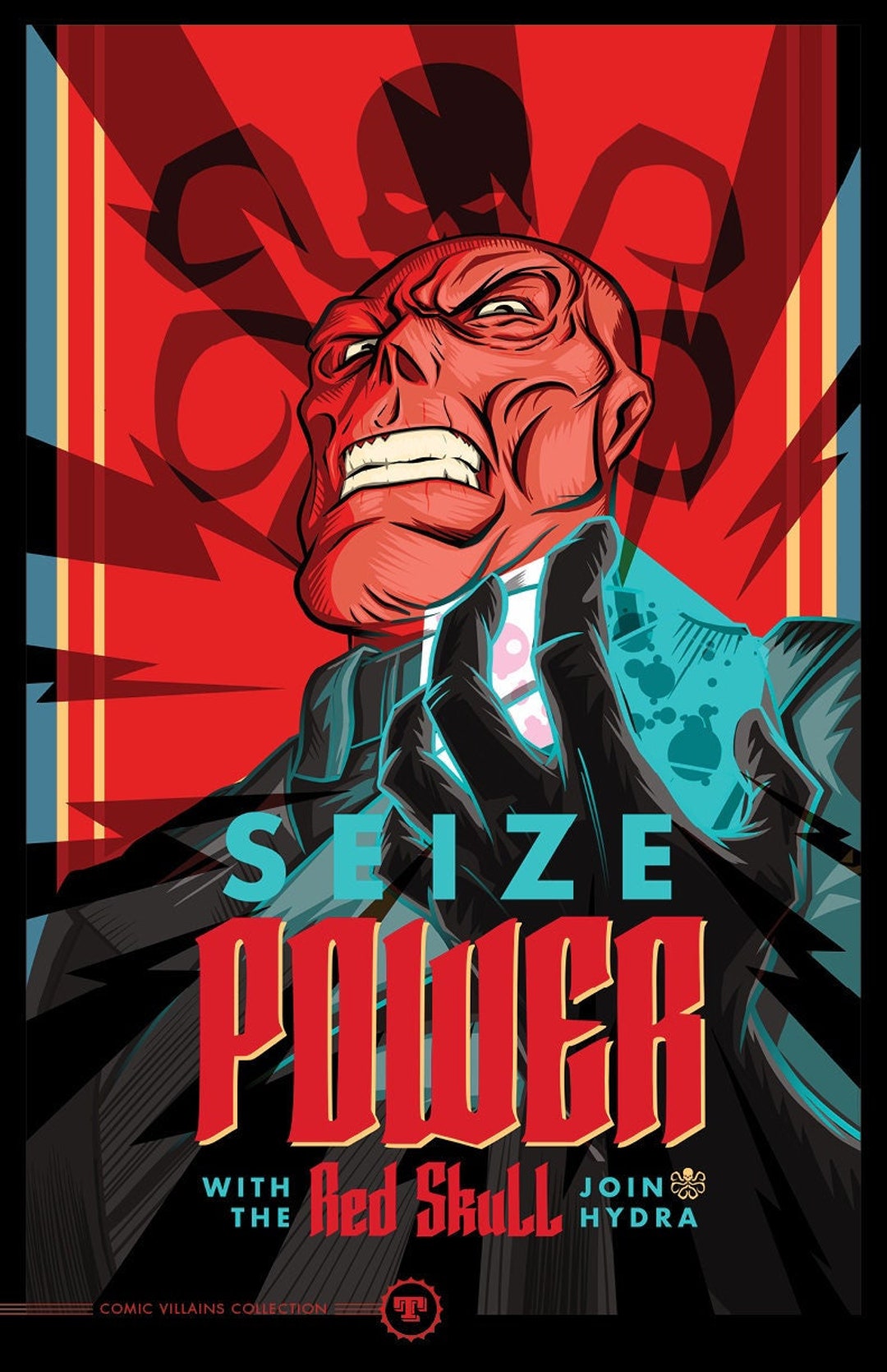 Red Skull Hydra Recruitment Poster - Etsy