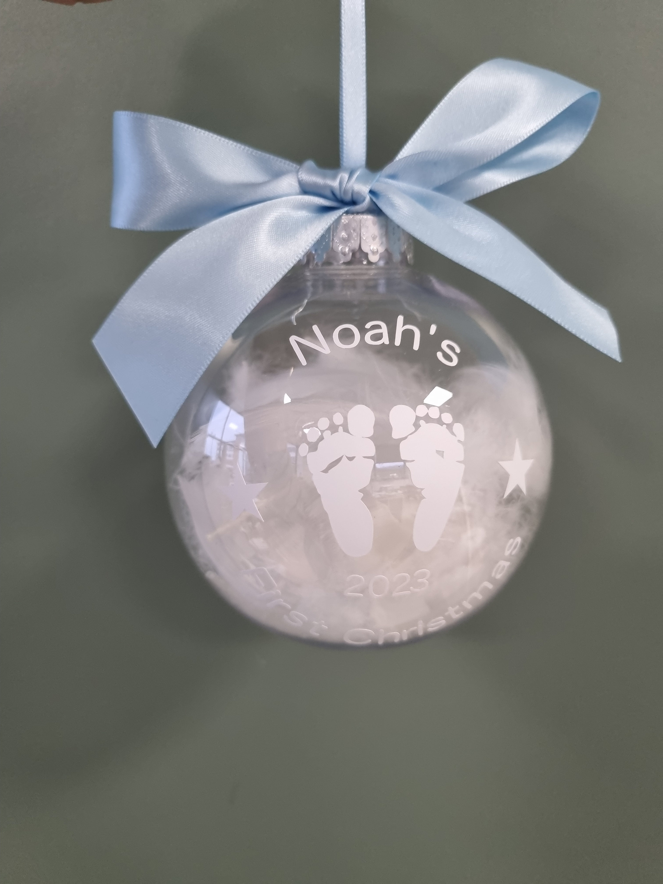 Personalised Baby’s First Christmas Bauble Christmas Decoration - Etsy UK