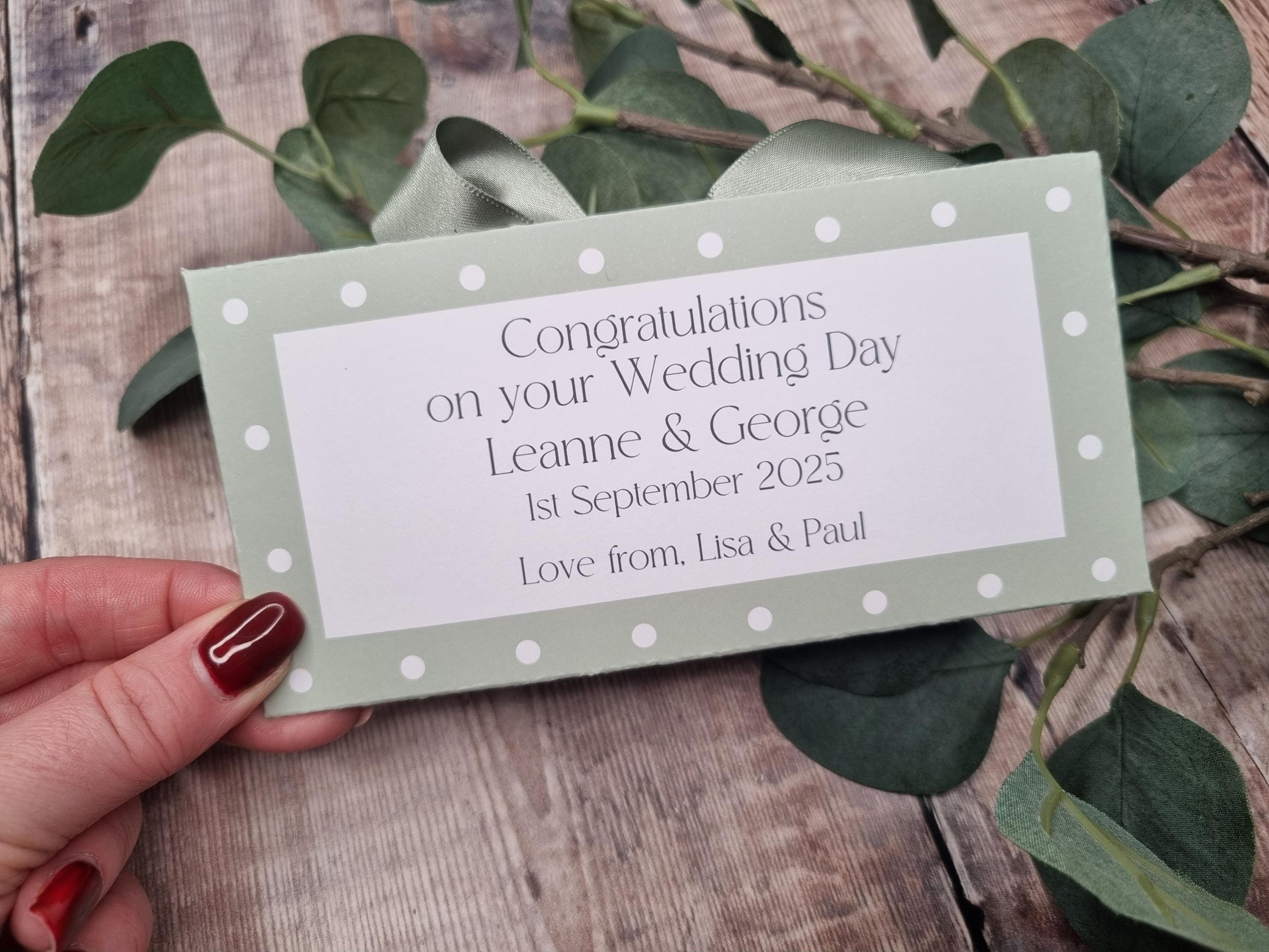 Personalised Wedding Money Wallet - Etsy UK