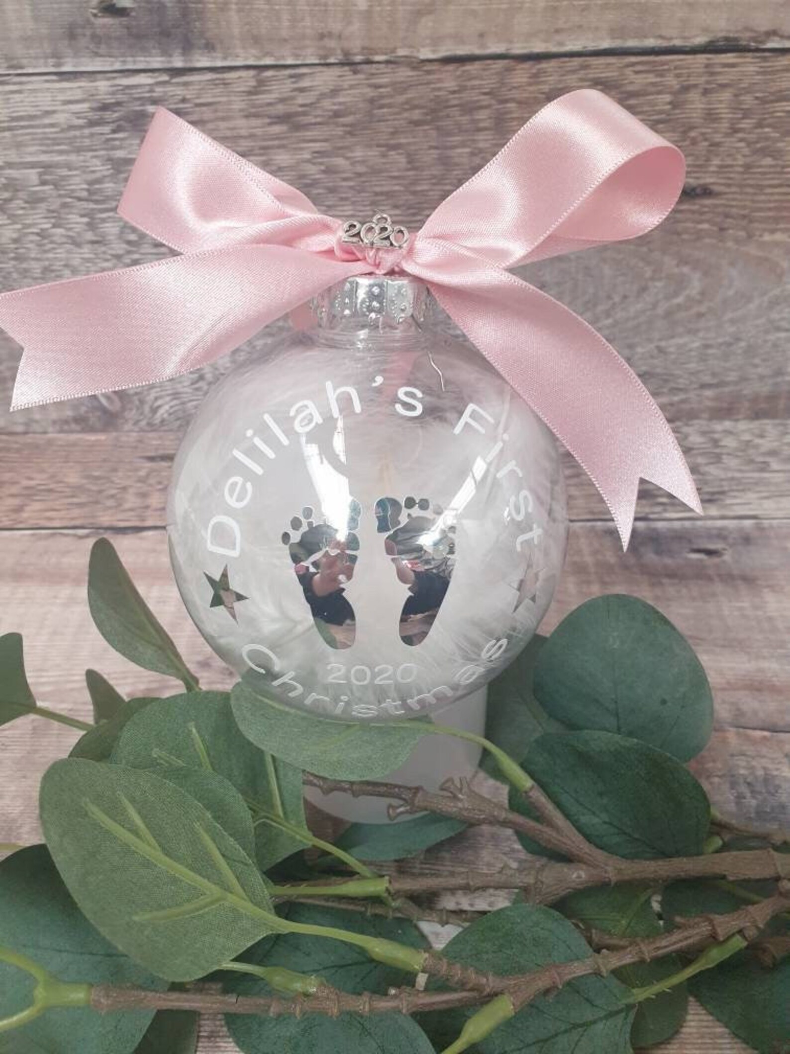Personalised Babys First Christmas Bauble Christmas - Etsy UK