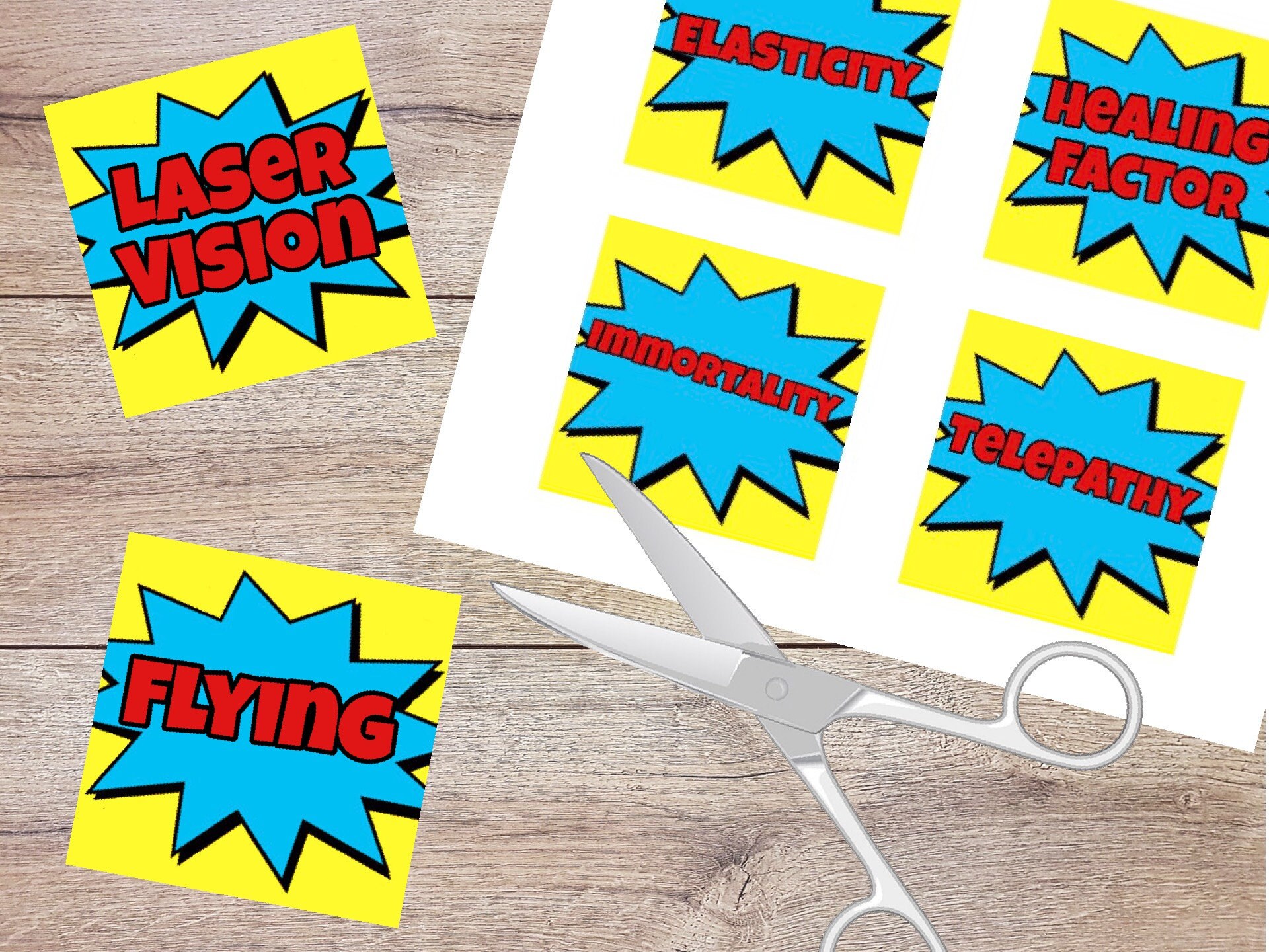 Superhero Party Printable, Birthday Cupcakes, 12 Different Designs ...