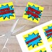 Superhero Party Printable, Birthday Cupcakes, 12 Different Designs ...