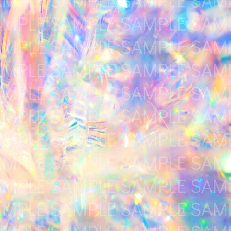 Ethereal Shards Iridescent Crystal Holographic Cellophane - Etsy Denmark