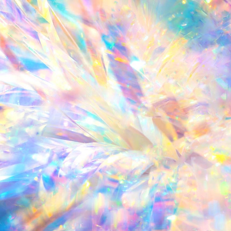 Ethereal Shards Iridescent Crystal Holographic Cellophane - Etsy Denmark