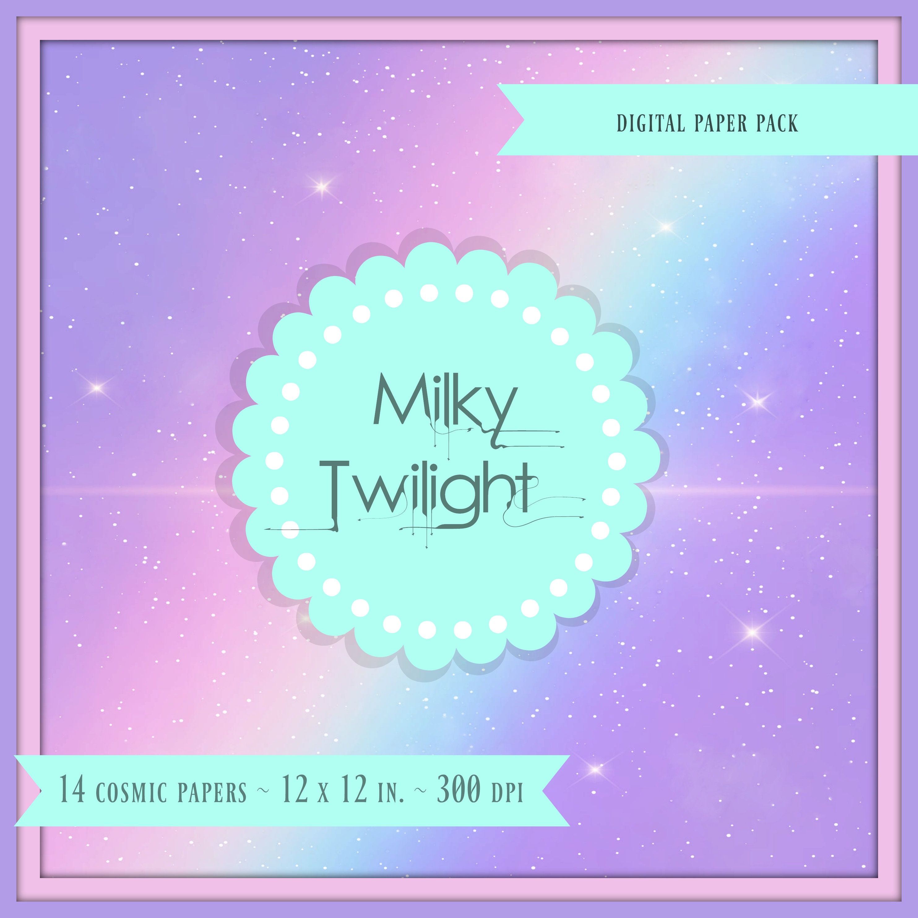 PM Milky Twilight Digital Paper Pack Instant Download - Etsy