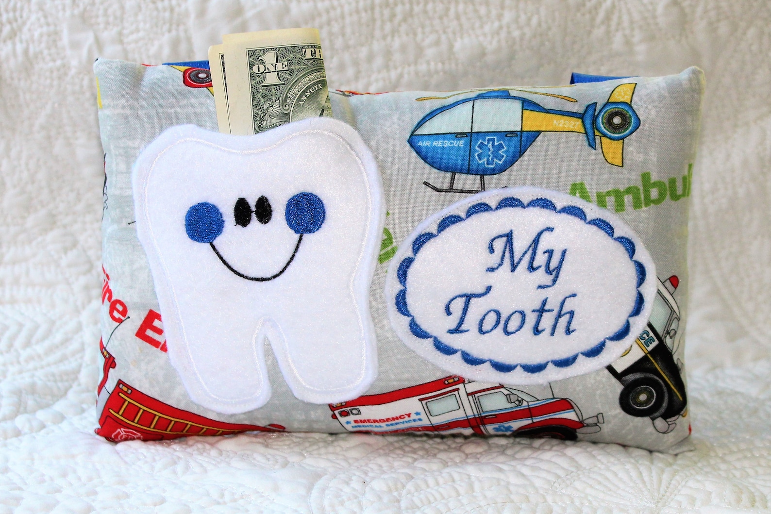 Tooth Fairy Pillow Personalized Tooth Fairy Pillow - Etsy