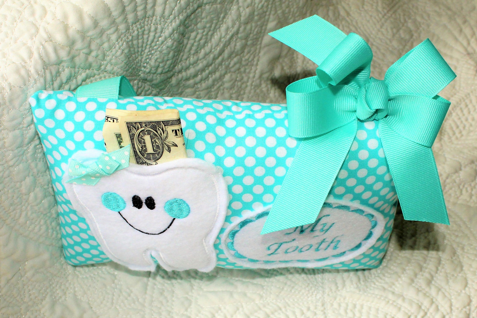 Girls Tooth Fairy Pillow Personaized Tooth Fairy Pillow - Etsy