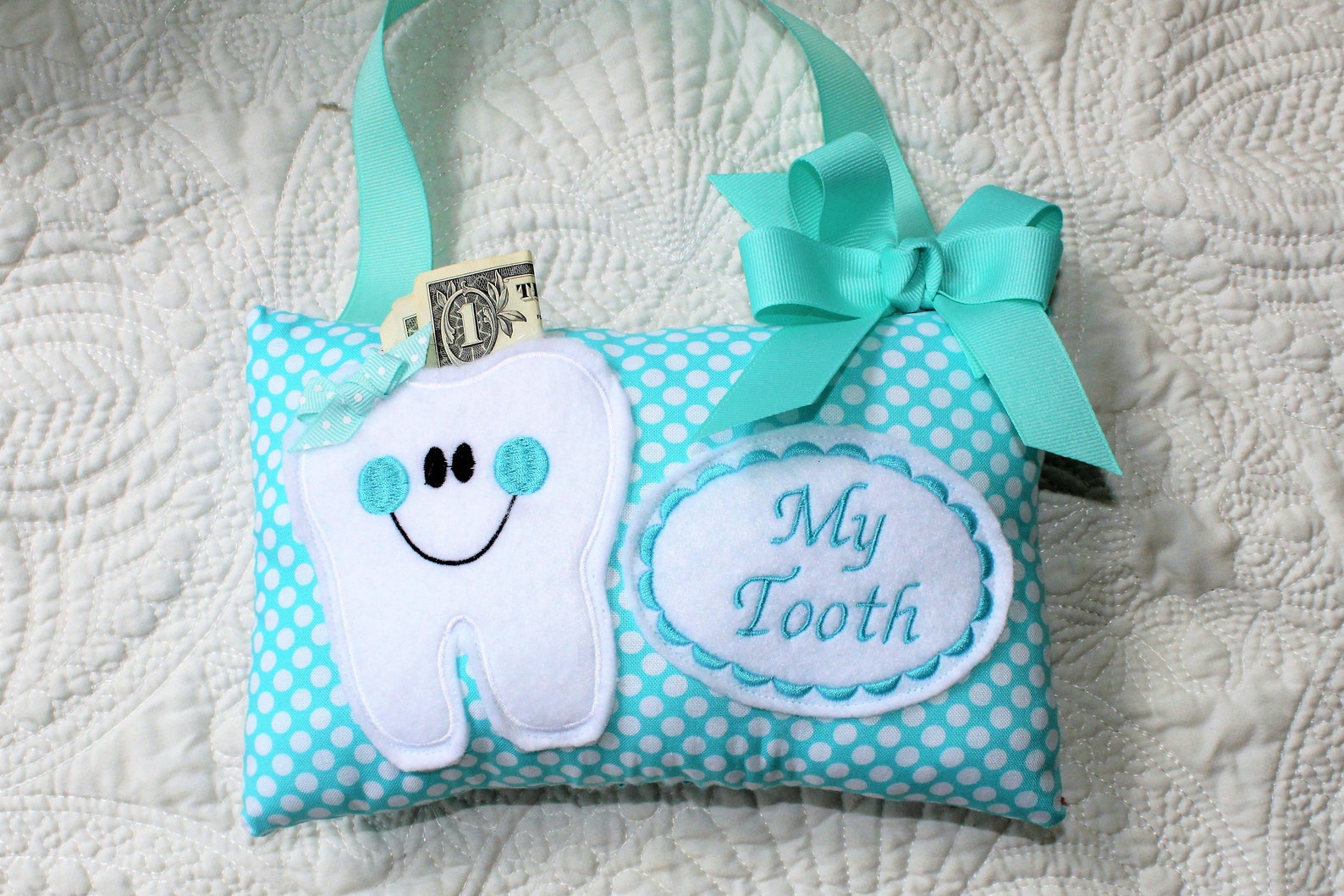 Girls Tooth Fairy Pillow Personaized Tooth Fairy Pillow - Etsy