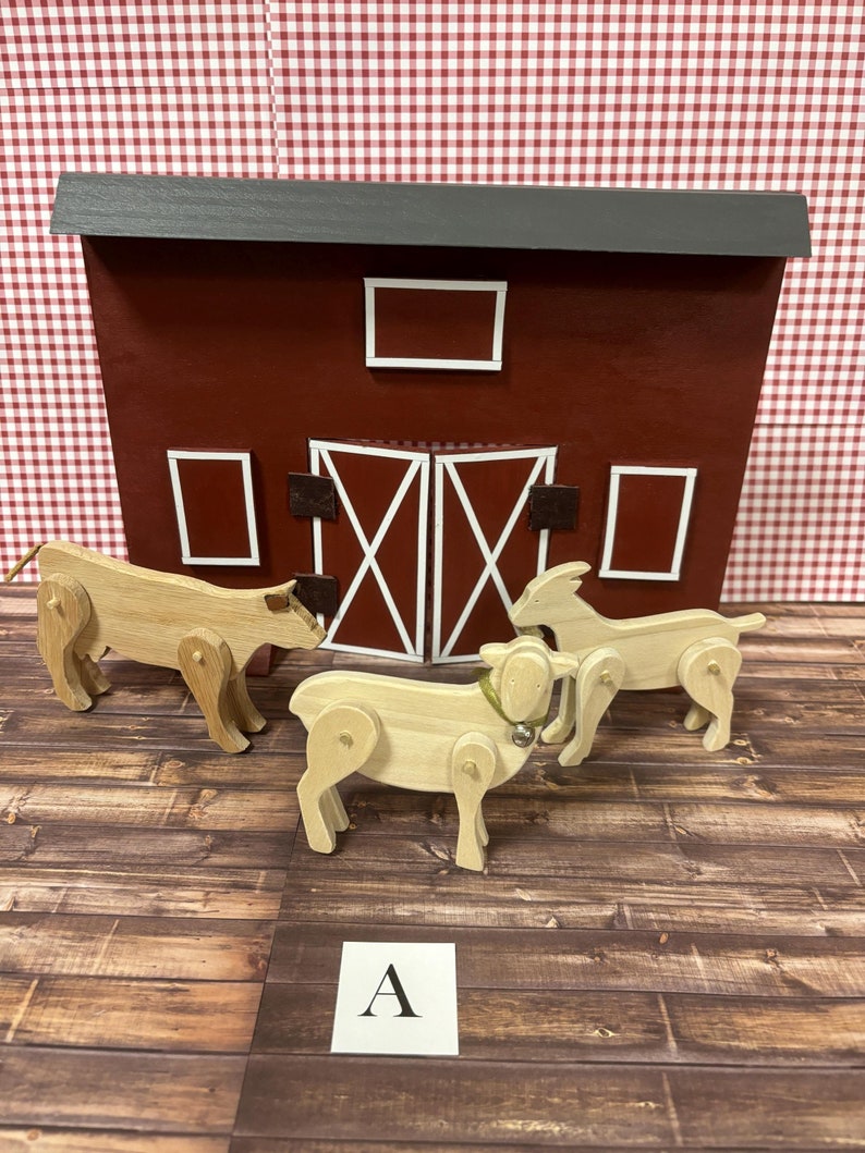 This Adorable Barn and Animal Playset Includes 2 D Stand-alone Barn and ...
