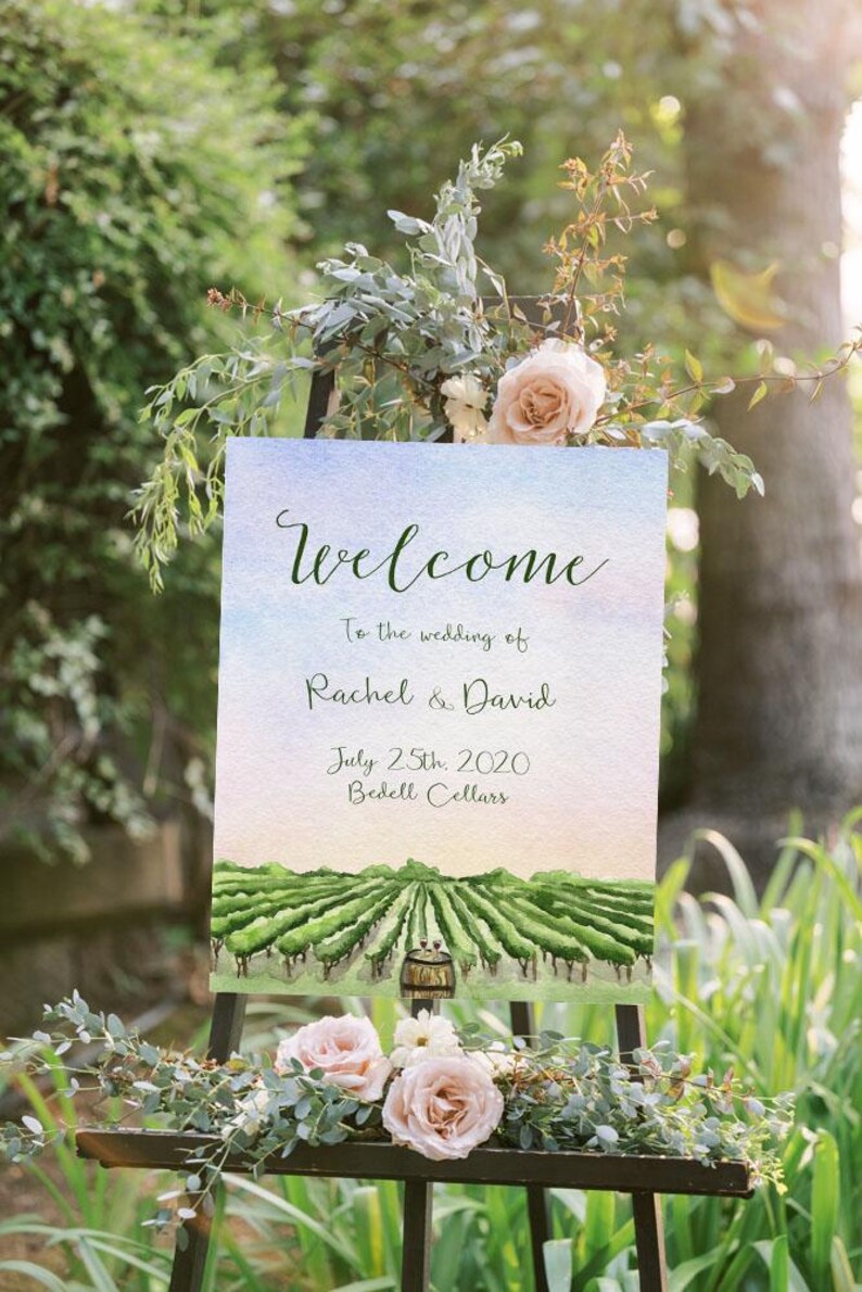 North Fork Vineyard Wedding Invitations and Insert Cards Bedell Cellars ...
