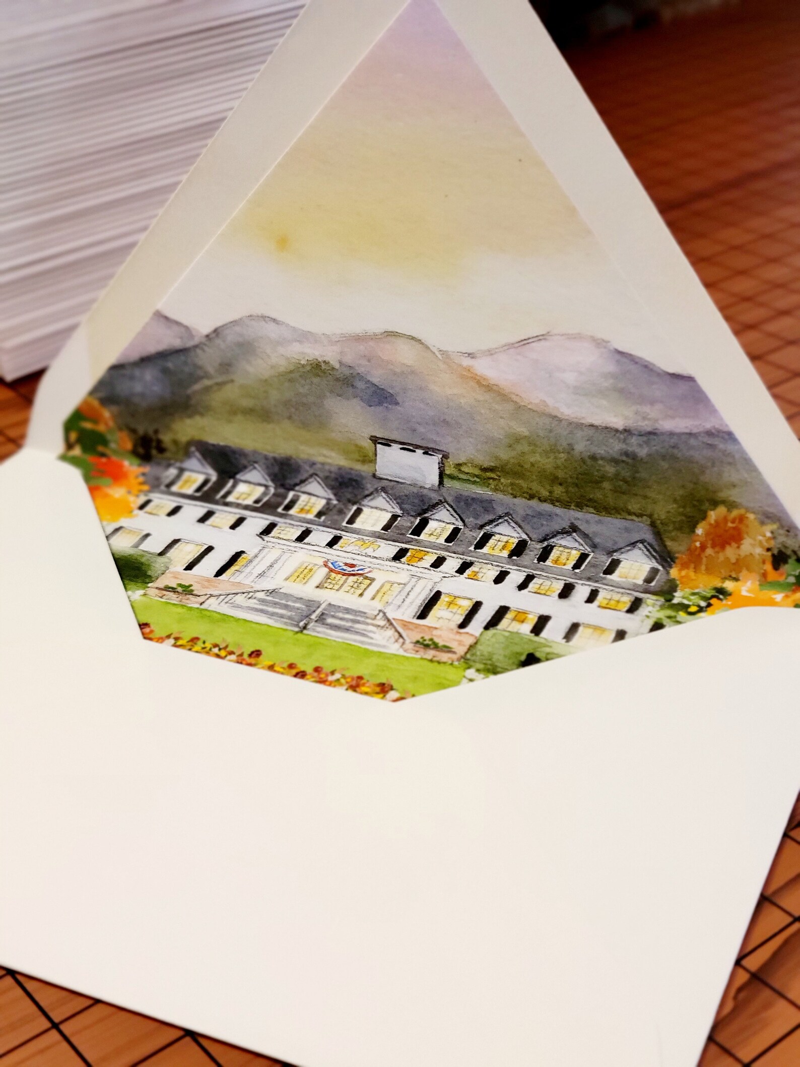 Woodstock, Vermont Fall Wedding Invitations | Kelly Way Gardens | the ...