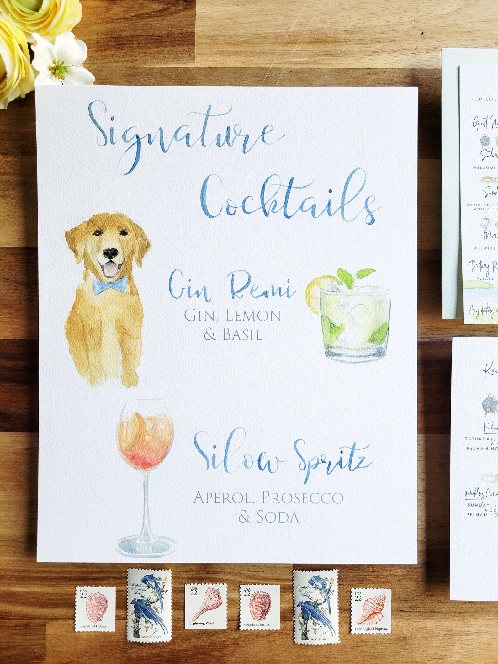 North Fork Wedding Invitations | Bedell Cellars | the Meaghan ...