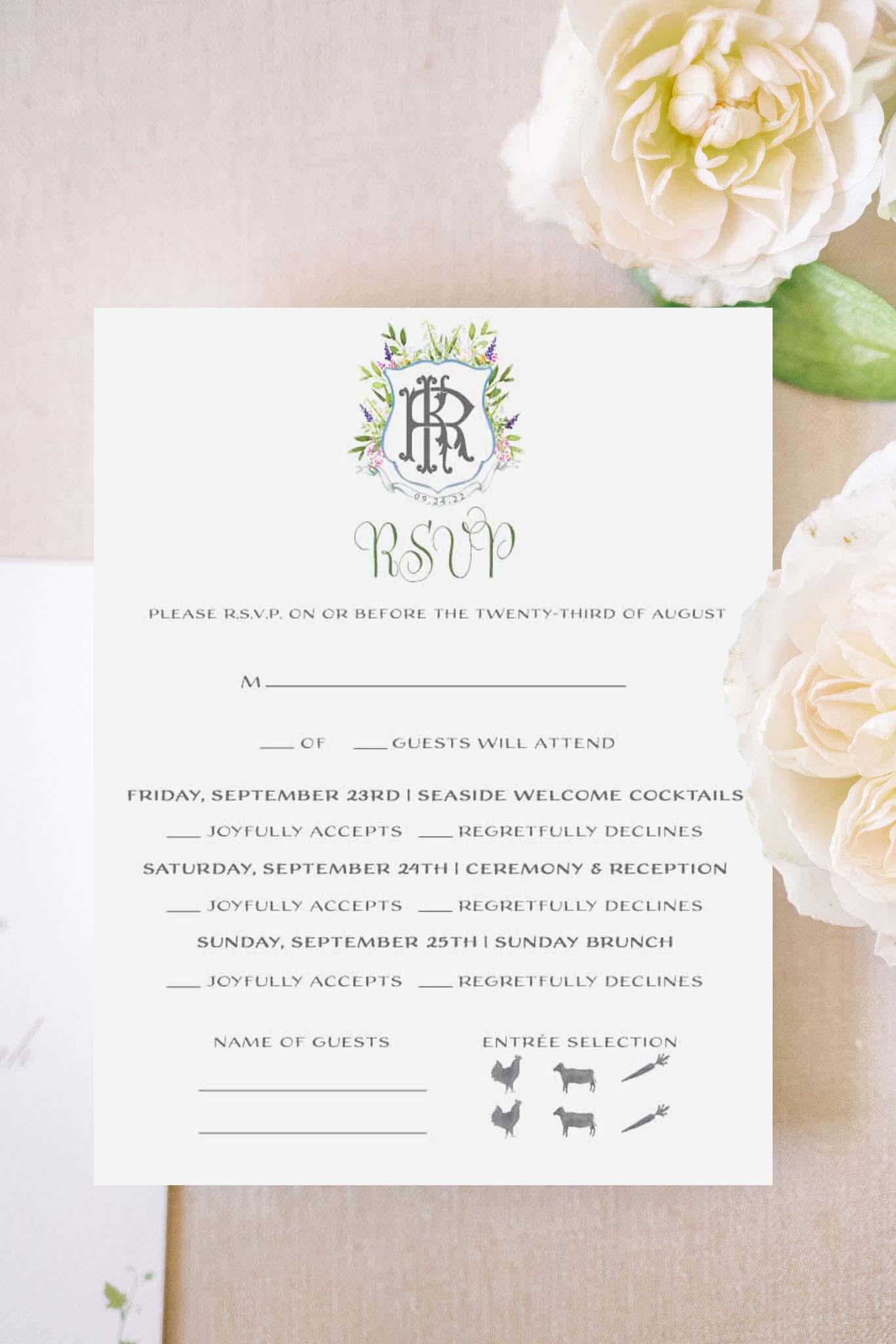 Monterey, California Wedding Invitations Featuring the Club at Pasadera ...