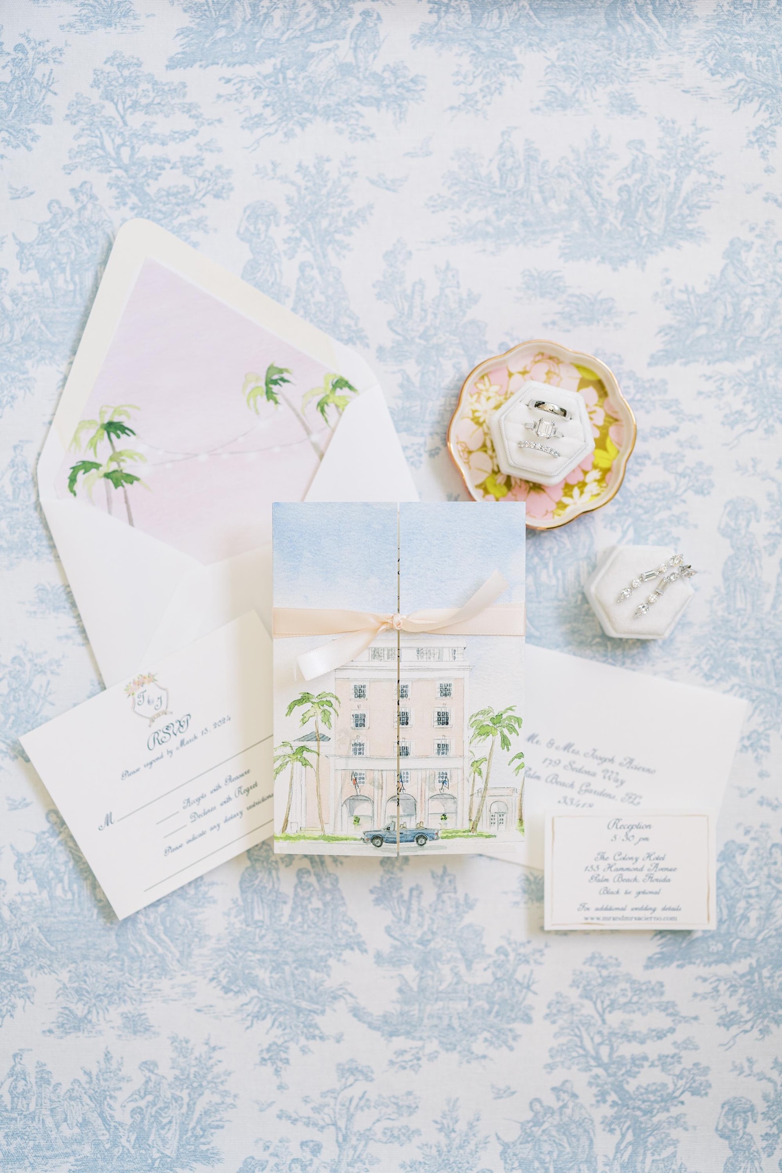 The Colony Hotel Wedding Invitations | the Tania Collection ...