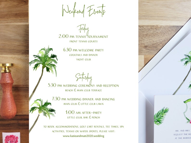 Key West Florida Wedding Invitations | Ocean Key Resort | the Mallory ...
