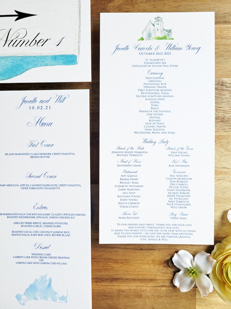 Martha's Vineyard Wedding Invitations | St. Elizabeth's Church | the ...