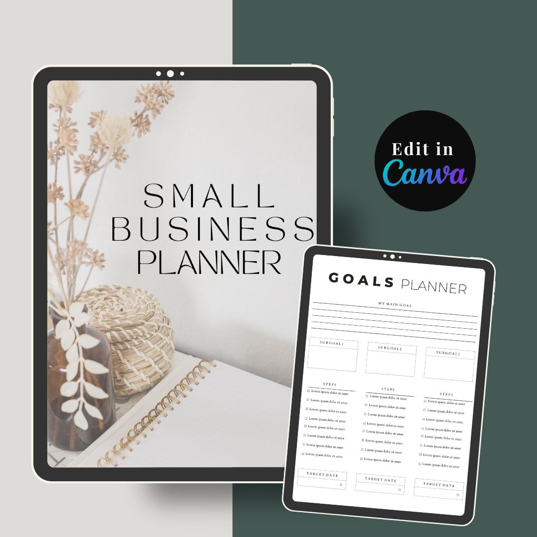 Editable Business Planner | Small Business Owner Planner Templates ...
