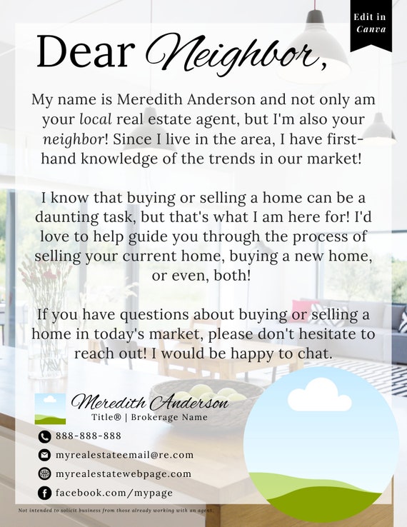Access Neighbors Property Letter