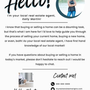 Hello Introduction Letter Mailer for Real Estate | Neighborhood Mailer ...