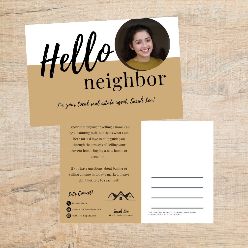 Hello Neighbor Marketing Letter and Postcard Bundle Best Selling ...